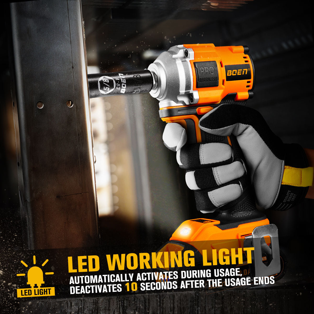 Brushless Electric Impact Wrench Torque Impact Gun – BOEN